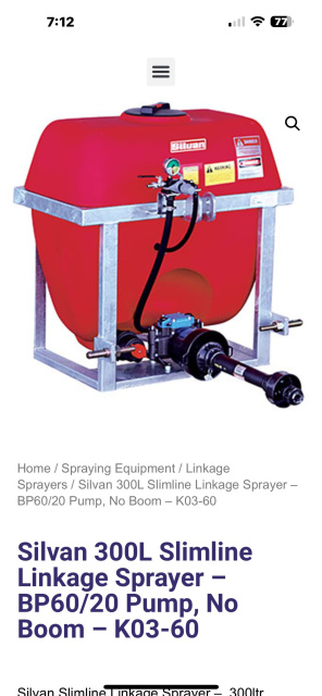 SILVAN 300 L PTO SPRAY TANK | Farming Equipment | Gumtree Australia ...