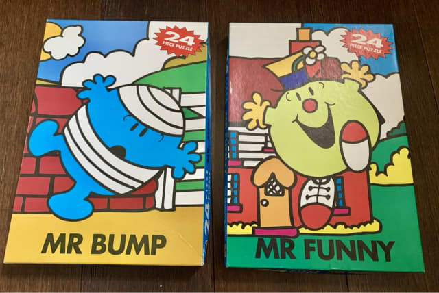 Vintage Mr Men Mr Bump and Mr Funny 24 piece puzzles | Toys - Indoor ...