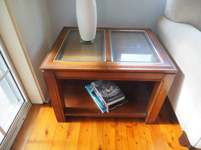 74cm Vintage Mid Century Wood Side Table. Good Condition. Carlingford ...