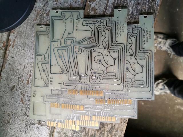 Lot of vintage circuit boards retro computer electronics IBM apple ...