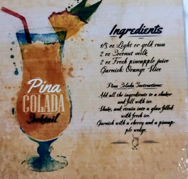 Vintage Cocktails Style Bar Signs set of 3 | Stools & Bar stools ...