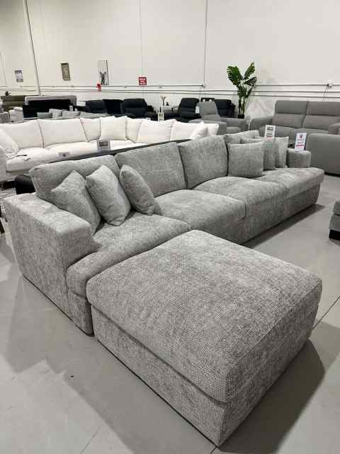 Brand New PASADENA Duck Feather 4 Seater Sofa with Ottoman | Sofas ...