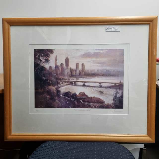 Greg Baker The Changing Face Print 48cm x 33cm Wood/Glass Frame - Art ...