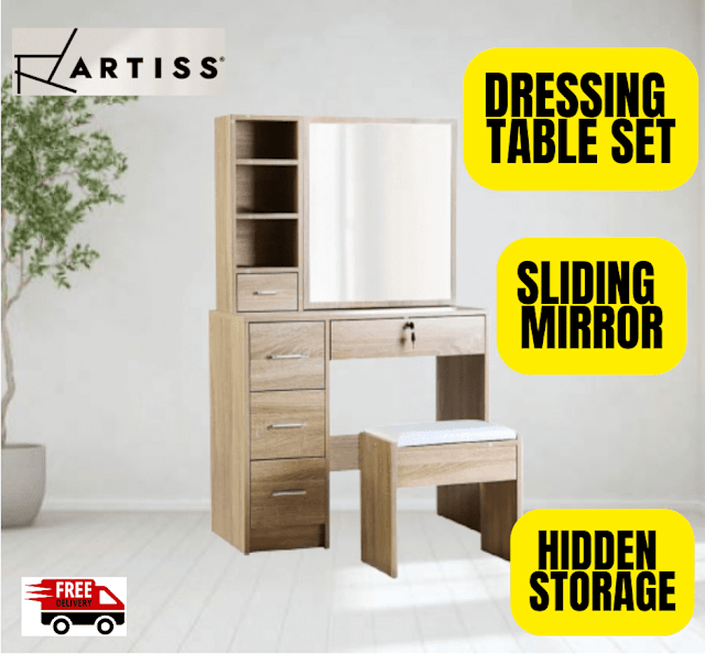 Dressing Table Stool Oak (Brand New) - Dressers & Drawers in Perth WA ...