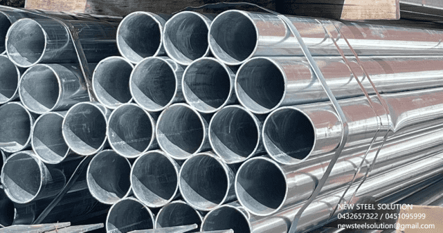 GALVANISED PIPE 100NB(114.3MM)*4.5MM*6.5M FOR POWER POLE - Building ...