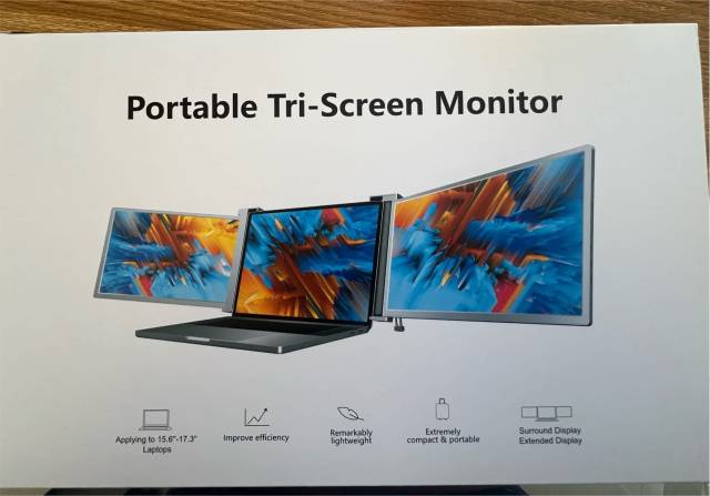 Portable Tri-Screen Laptop Monitor - Monitors in Woolooware NSW ...