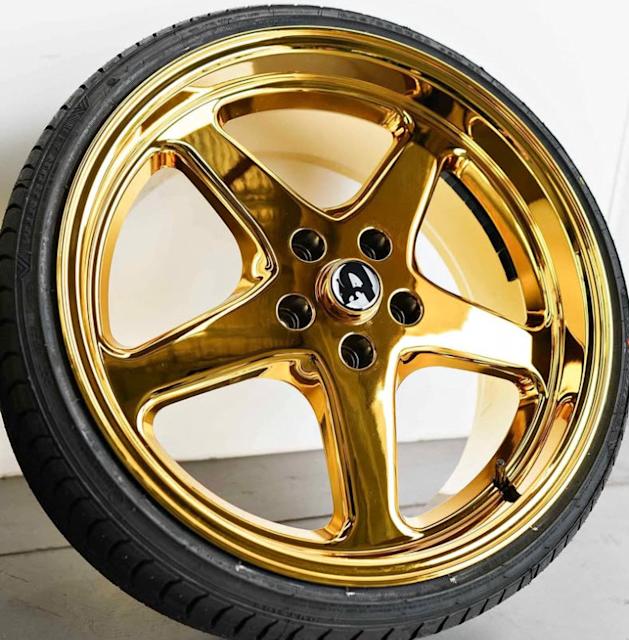 Walkinshaw wheels and tyres packages holden wheels vb..vf gold chrome ...