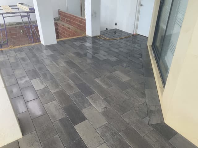 Brick paving, landscaping, Astro turf, fencing and soak wells ...