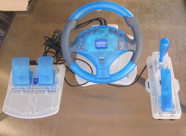 PELICAN STING RAY TURBO SHOCK RACING WHEEL SET - PS2 AND PS1 ...