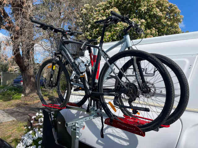Gripsport Van-Rack 2-Bike Caravan Tilting Bike Rack with Car mount ...