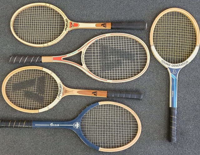 RARE - Vintage Wooden Rackets for Sale (Tennis - Squash - Badminton ...