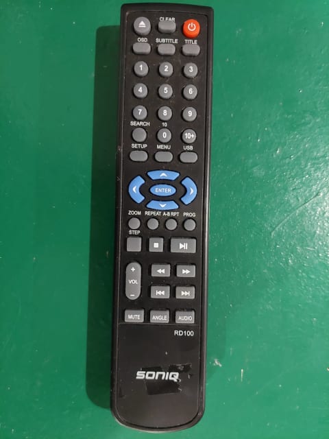 SONIQ RD100 DVD PLAYER REMOTE CONTROL SONIQ RD100 DVD REMOTE CONTROL M ...