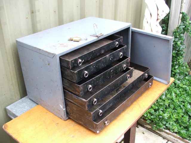 Vintage 6 Drawer Heavy Metal Engineers Tool Box - Tool Storage & Benches in Athelstone SA ...