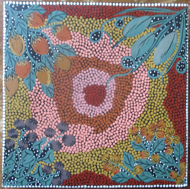 Aboriginal oil painting by Indigenous artist Marie Abbott Ramjohn - Art ...