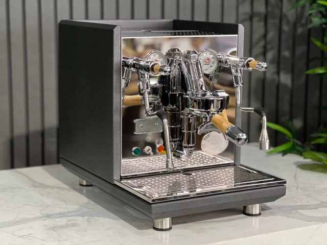 ECM SYNCHRONIKA TIMBER KIT 1 GROUP BRAND NEW ANTHRACITE ESPRESSO COFFE ...
