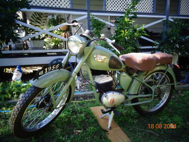 classic 1956 Royal Enfield Ensign 150cc 99% complete matching numbers ...