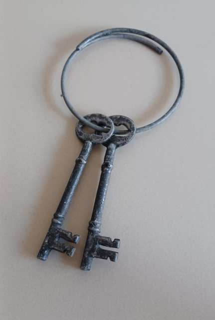 Vintage Look Replica Jail/Church Keys, Metal, Decor/Costume ...