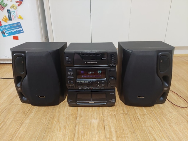 PANASONIC SA CH75 5-DISC CD CHANGER 5 CD PLAYER RADIO DUAL TAPE DECK ...