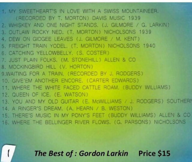 CD's - Gordon Larkin - Country Singer - CDs & DVDs in Nanango QLD ...