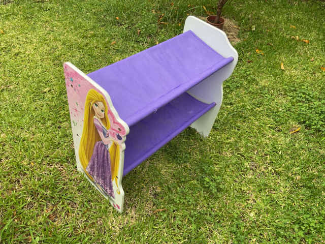 Princess wooden shelf with purple fabric. H 65 cms L 65 cms W 30 cms ...