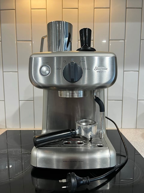 Sunbeam Mini Barista Coffee Machine EM4300S in Silver - Coffee Machines ...