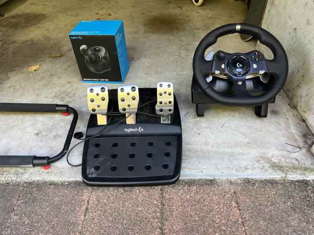 Driving Simulator Bundle - Logitech G920 Wheel/ Pedals, Shifter, Chair ...