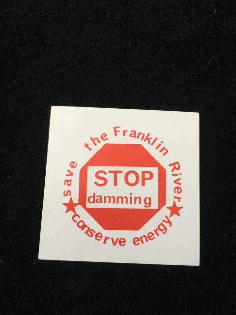 save the franklin river protest sticker | Other Antiques, Art ...