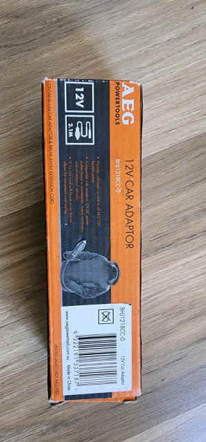 AEG 12V power Tool Car Adapter 2.1M still brand new - Power Tools in ...