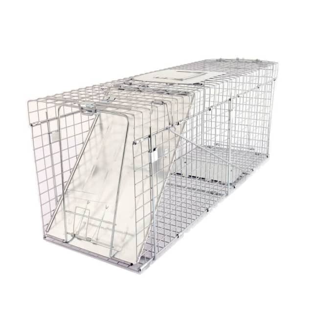 Large Collapsible Animal Trap 81x25x30cm Cage Possum Rabbit ...