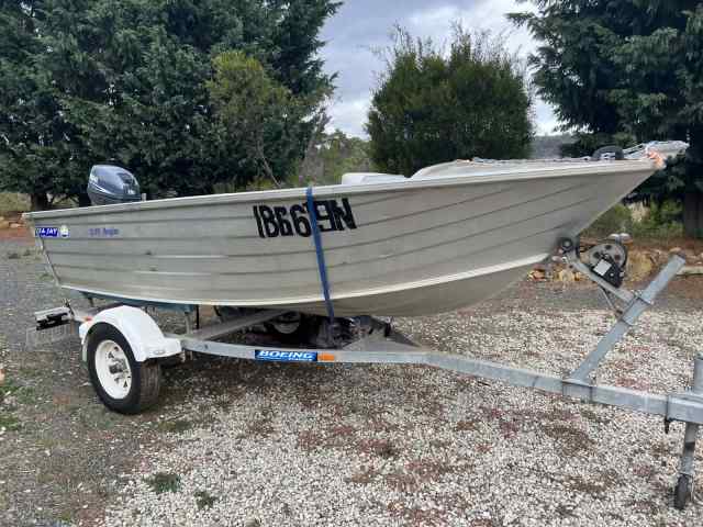 Tinnie with motor and trailer | Tinnies & Dinghies | Gumtree Australia ...