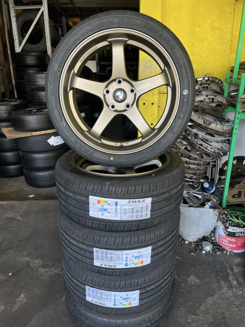 4x 235/40R18 Brand New Tyres with PDW GT FlowForged 18x8 | Wheels ...
