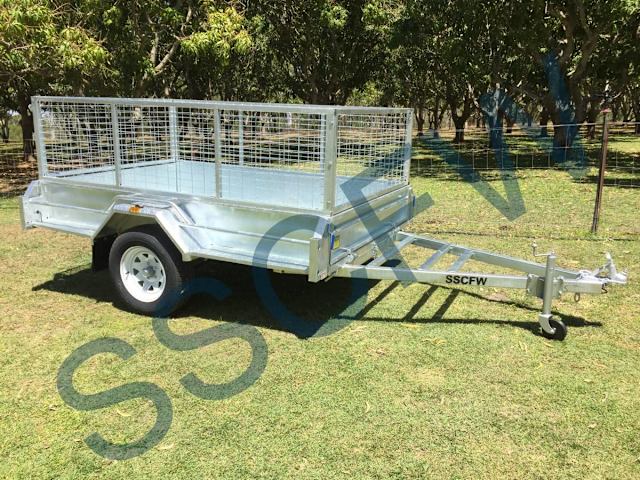 8x5 Stonegate Single Axle Galvanised Box Trailer | Trailers | Gumtree ...