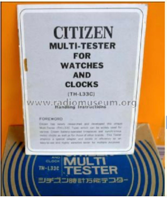 Rare vintage Citizen watch or clock electronic multi tester tool qzzq ...