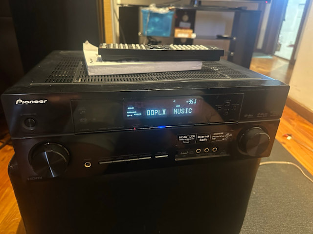 Pioneer av receiver multi channel7.1channel good cond with remote ...