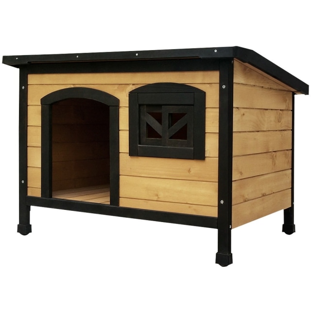 Dog Kennel Extra Large Wooden Outdoor Indoor Puppy Pet House Cabin Cra ...