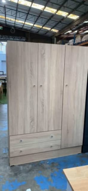 New large wardrobe freestanding robe closet bedroom furniture storage ...