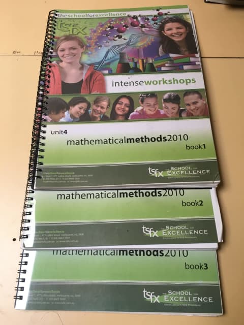VCE Mathematical methods unit 4 2010 workshop USED 3 books - Textbooks ...