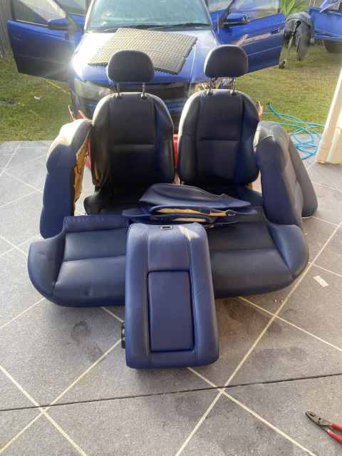 Blue leather vy vz ss seats and trim | Auto Body parts | Gumtree ...