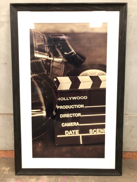 Framed Movie Clapper Board & Film Strip | Art | Gumtree Australia ...