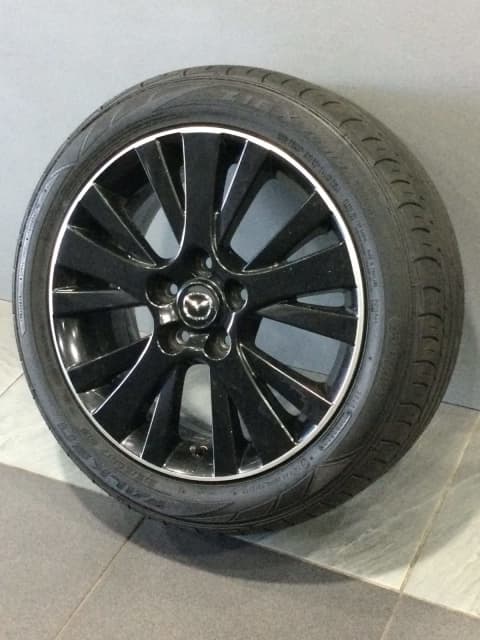 MAZDA 6 MAZDA 3 17” GENUINE BLACK ALLOY WHEELS & TYRES | Wheels, Tyres ...