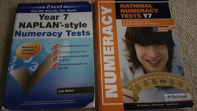 Naplan Year 7 Numeracy Tests books Excel and/or A - Textbooks in North ...