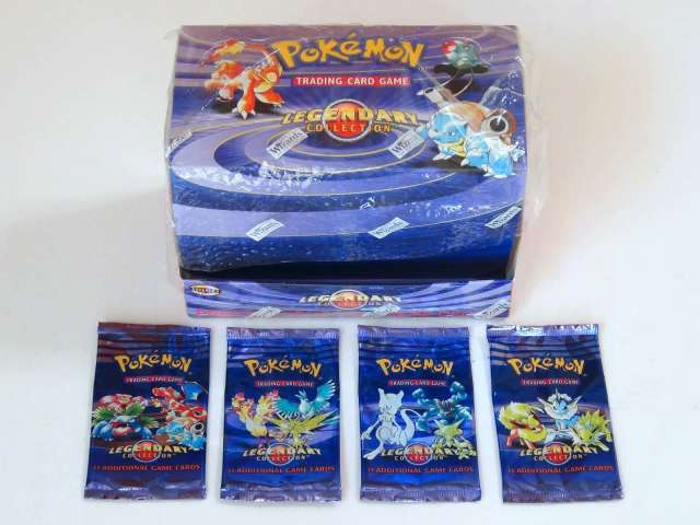 Pokemon LEGENDARY COLLECTION Empty Deck Display Box & Booster Wrappers ...