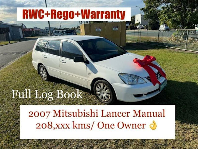2007 Mitsubishi Lancer CH MY07 ES White 5 Speed Manual Wagon | Cars ...