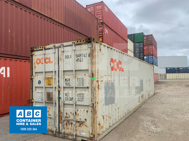 40 Foot High Cube A Grade Cargoworthy Shipping container - Grafton ...