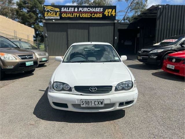 2000 Toyota Corolla AE112R Ascent Seca White 5 Speed Manual Liftback ...