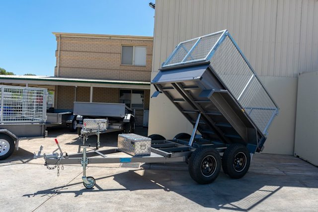 2024 Basic Trailers 8x5 tipper tandem caged trailer 1990kg atm | Trailers | Gumtree Australia ...