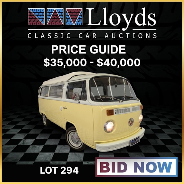 1973 Volkswagen Kombi Camper IN AUCTION AT LLOYDS Yellow 4 Speed Manual ...