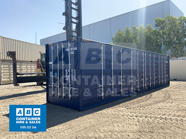 40 Foot FULL Side Opening High Cube New Build Shipping container ...