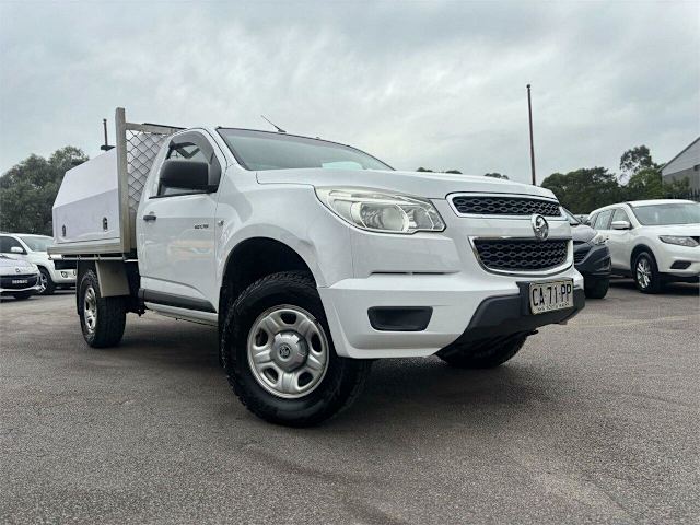 2014 Holden Colorado RG MY14 DX (4x4) White 6 Speed Manual Cab Chassis ...