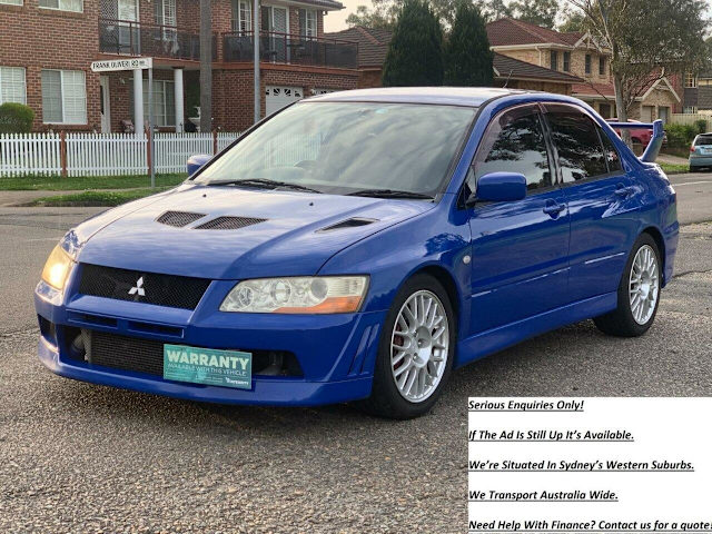 2001 Mitsubishi Lancer CT 9A Evolution VII Blue 6 Speed Manual Sedan ...